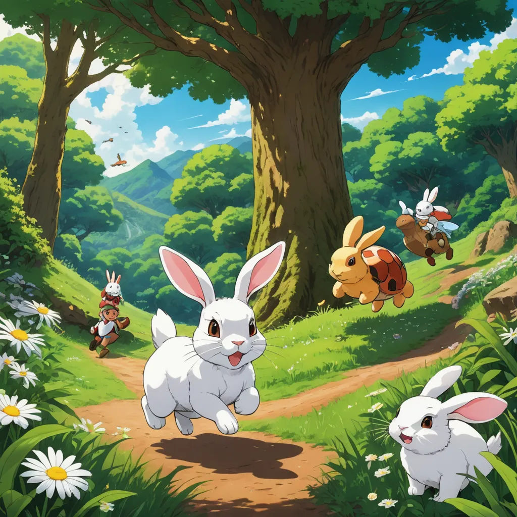 The Rabbit and Tortoise Race | Story.com