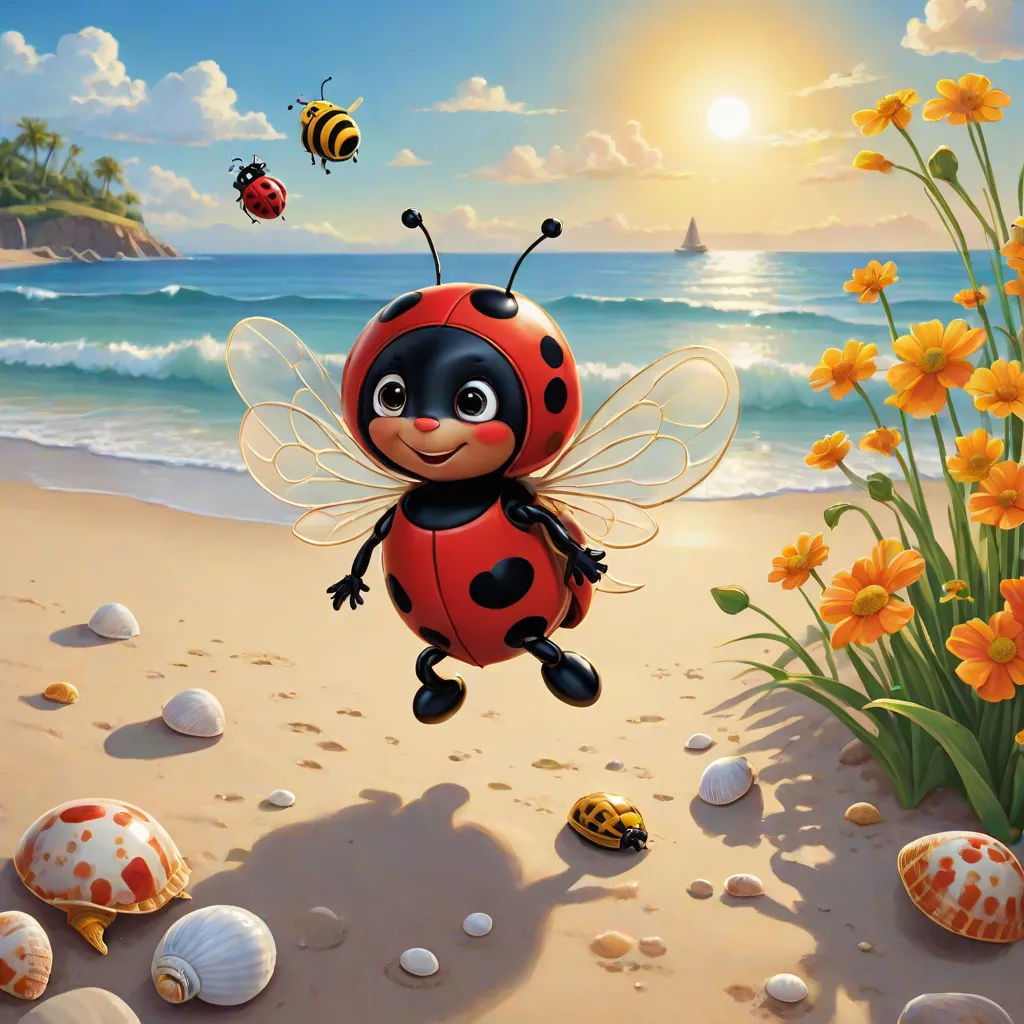Lucy the Ladybug and Benny the Bee's Day at the Beach | Story.com