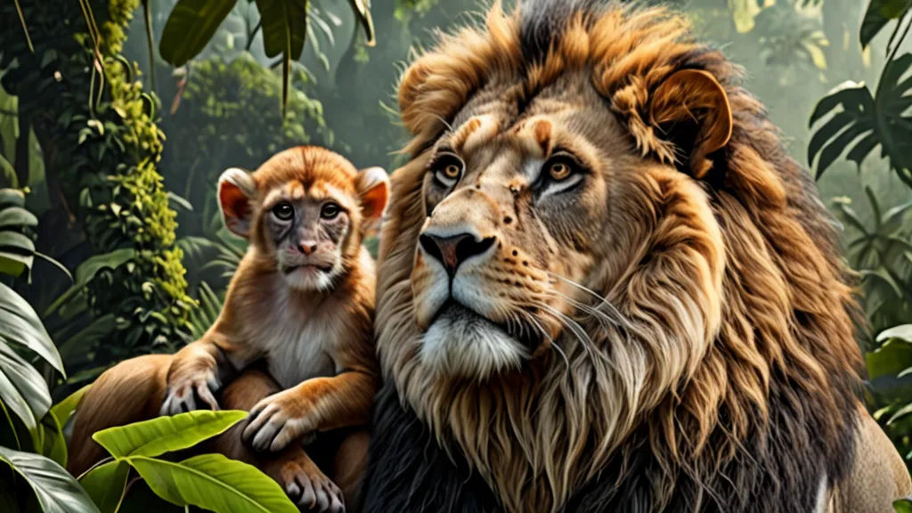 The Monkey and the Lion | Story.com