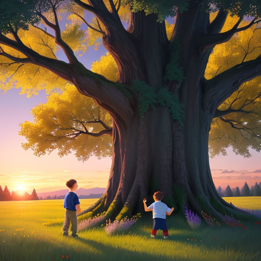 Anime Girl Hiding Behind A Tree