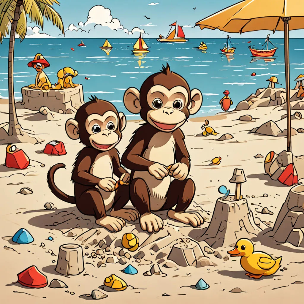 Steve the Monkey & Billy the Duck's Beach Adventure | Story.com