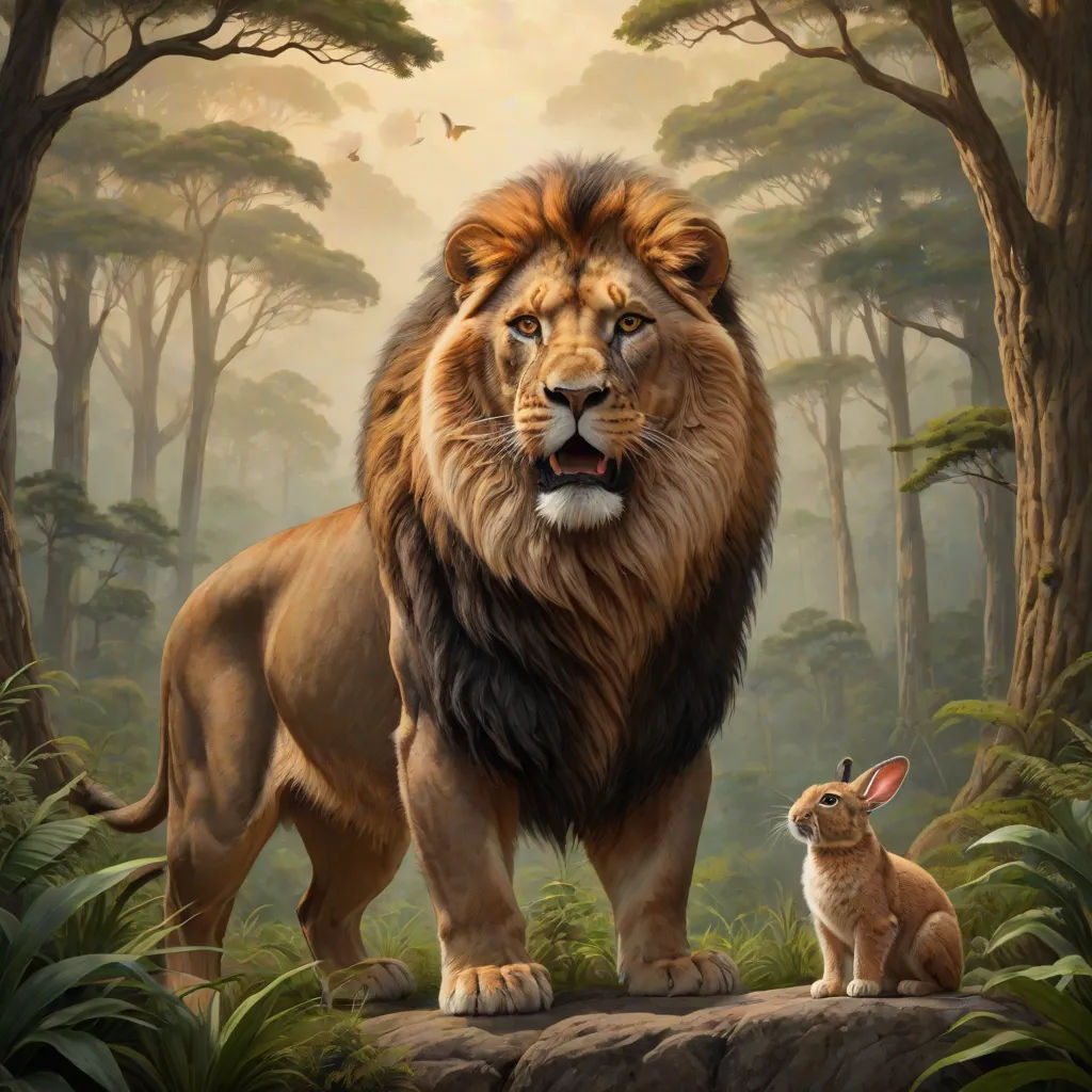 The Clever Rabbit and the Lion | Story.com