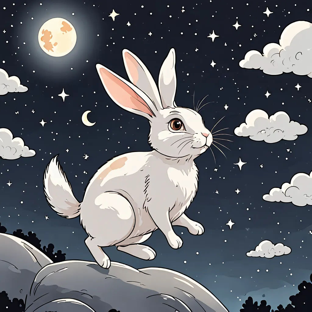 The Curious Rabbit and the Moon | Story.com