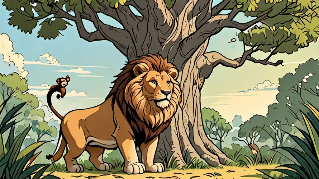 Watch:The Lion and the Monkey | AI Children’s Videos | Story.com