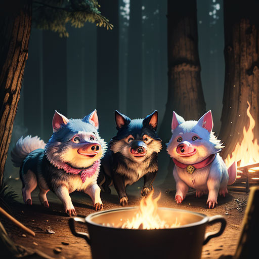 Three Little Pigs Wolf Pot