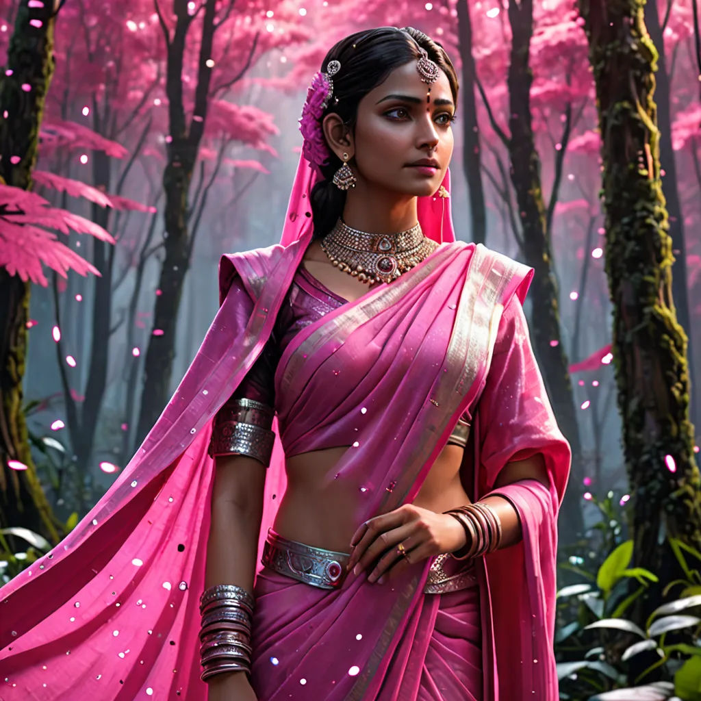 जादुई गुलाबी साड़ी | Story.com