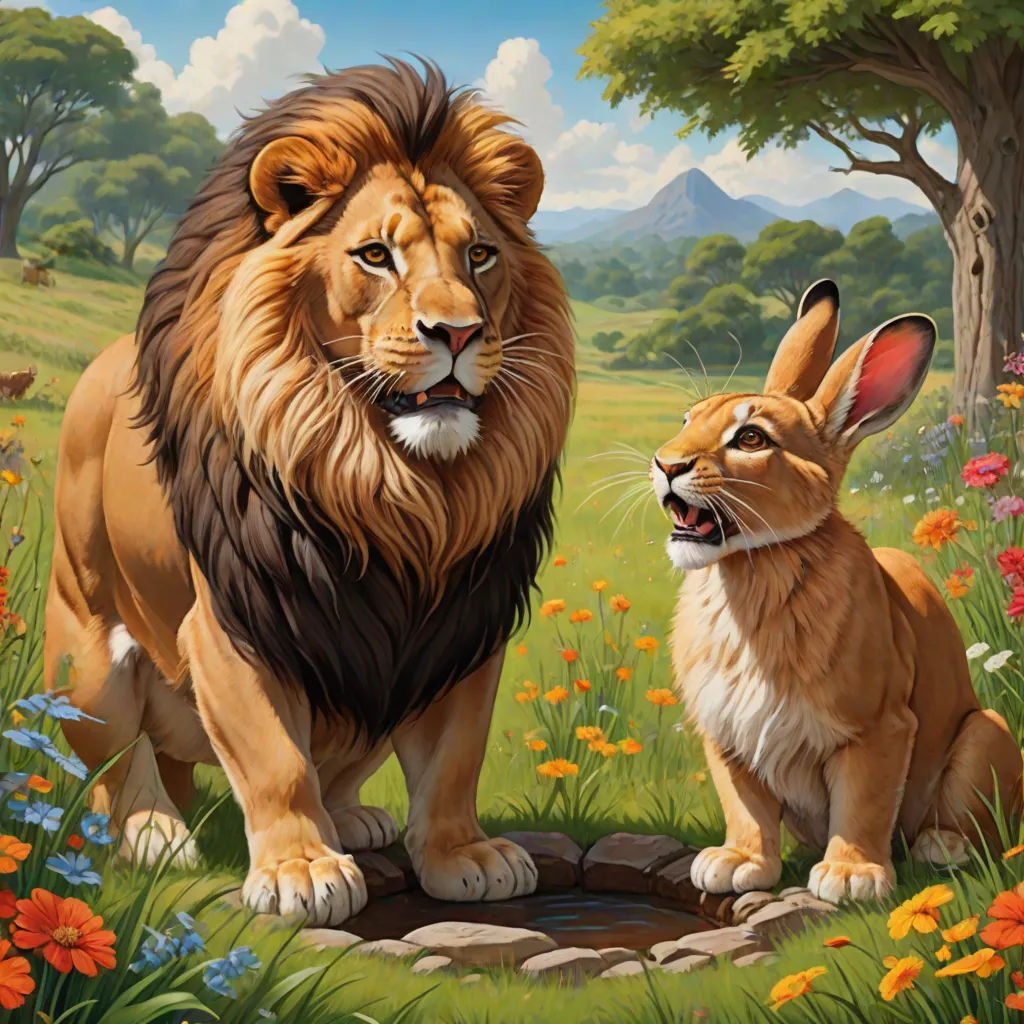 The Clever Rabbit and the Lion | Story.com