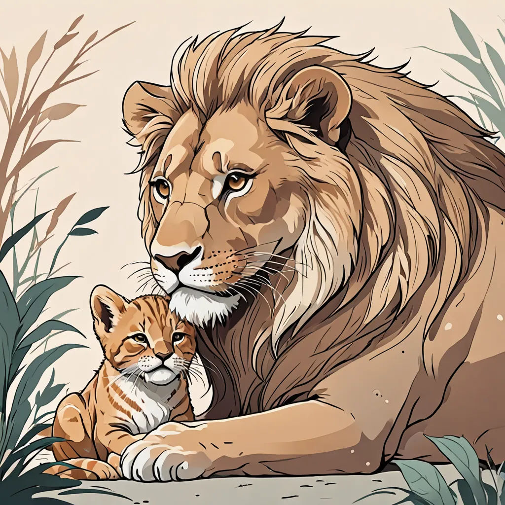 The Lion and the Little Cat | Story.com