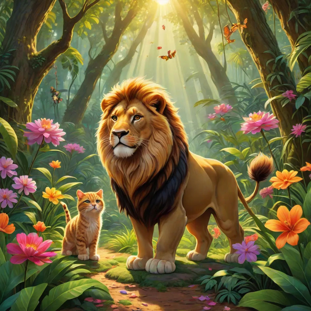 The Brave Lion and the Curious Cat | Story.com