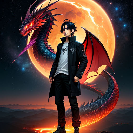 Dragon Human Hybrid Anime Male