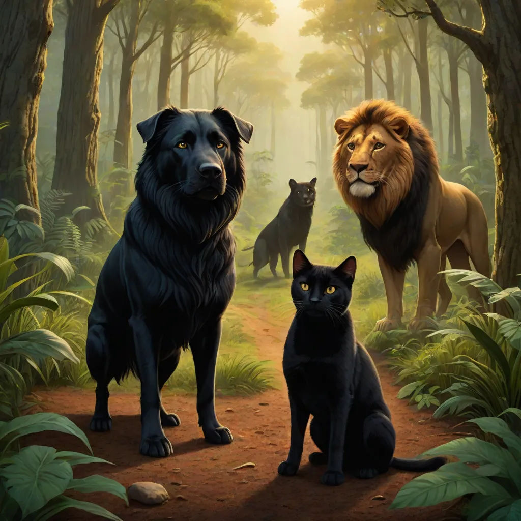 Las aventuras del perro negro y el gato astuto | Story.com