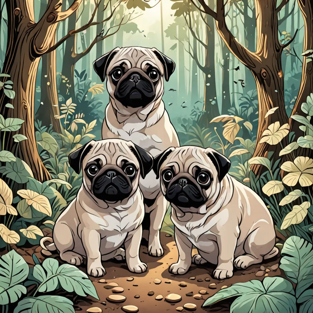 The Pug Puppies' Magical Forest Adventure | Story.com