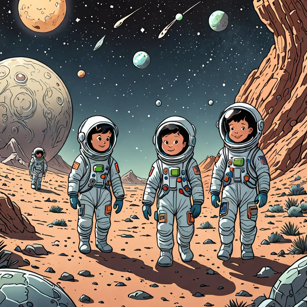 Space Adventures of Renee, Tony, Mike, and Norb | Story.com