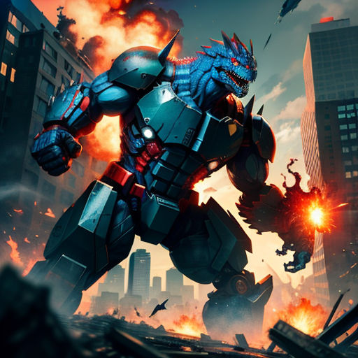 Godzilla Vs Transformers