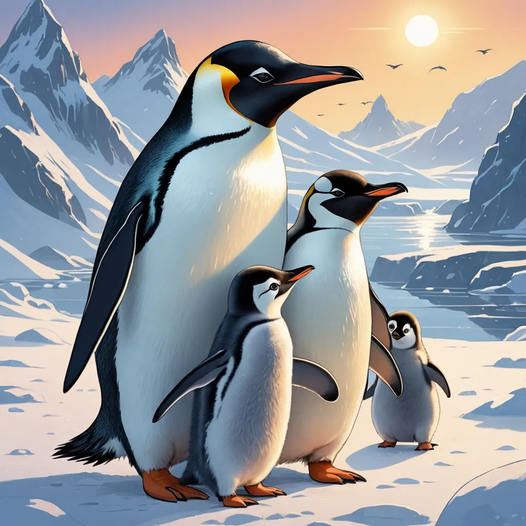 Pengwin a'i Rannu / Penguin and his Sharing | Story.com