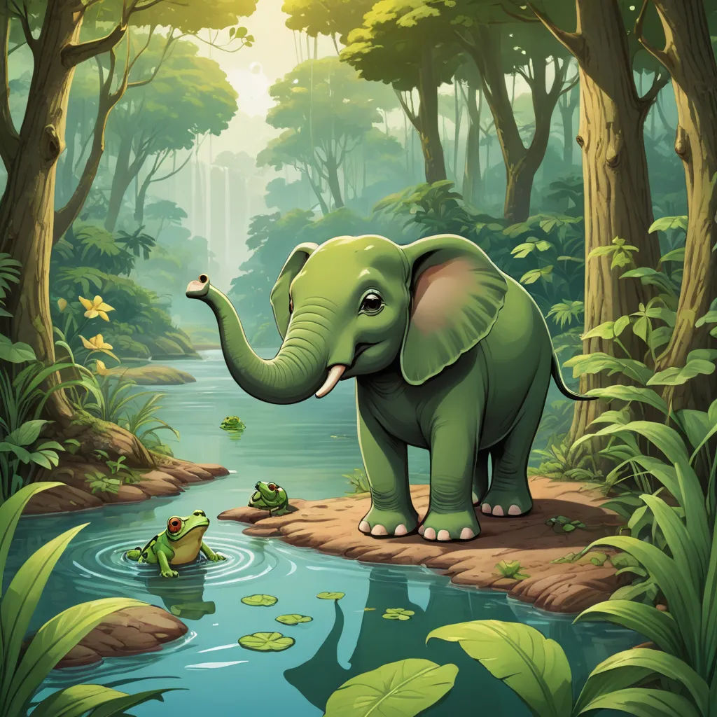The Elephant and the Little Frog | Story.com