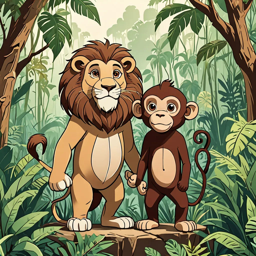 The Lion and the Monkey | Story.com