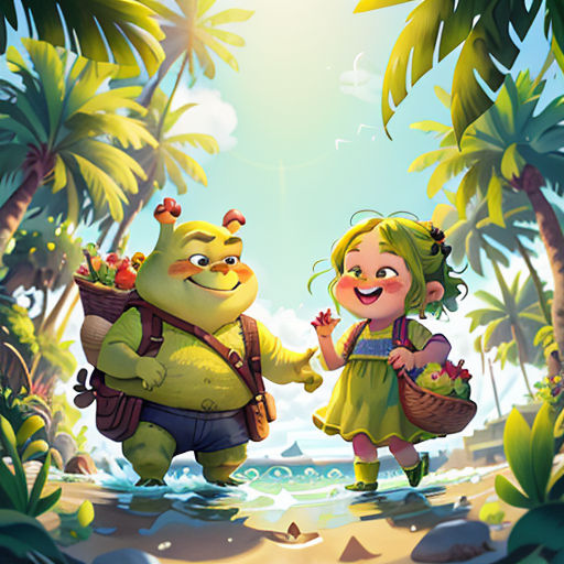 Shrek and Fiona's Beach Adventure | Story.com