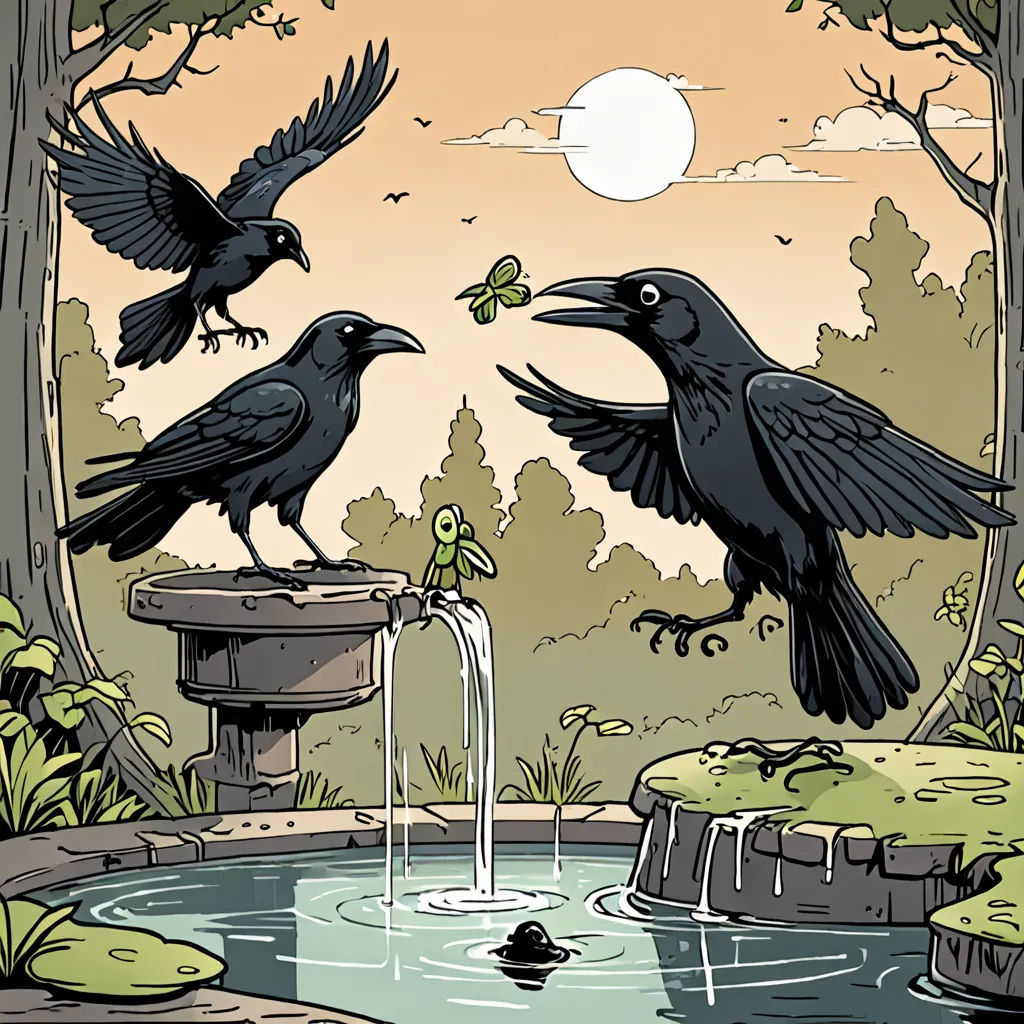 The Crow and the Frog | Story.com