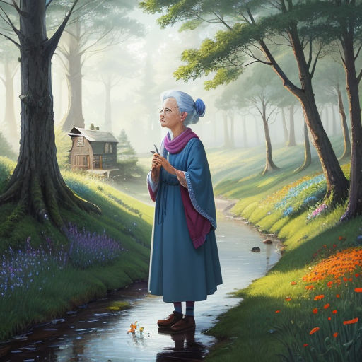 Elsie Enchanted With Friends
