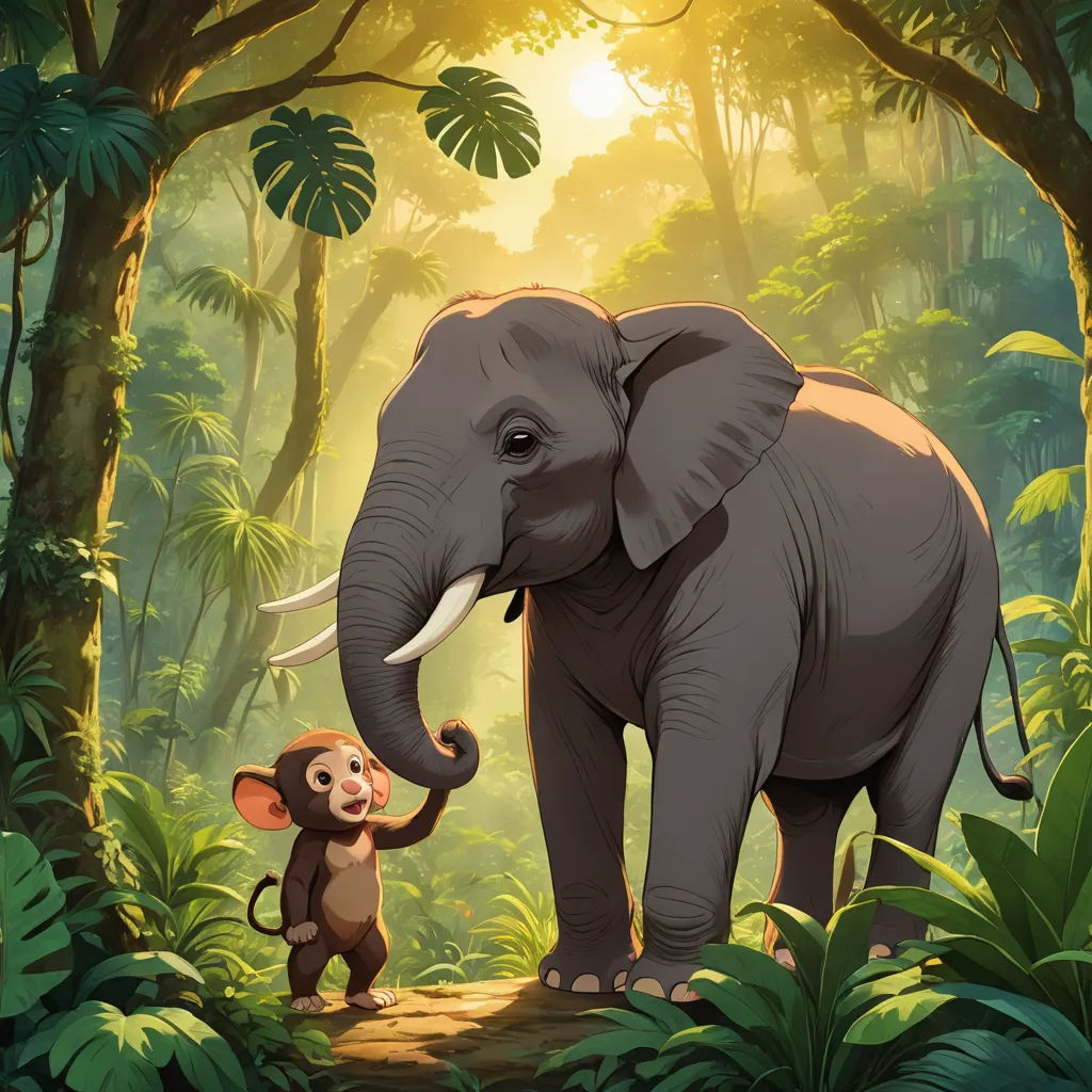 The Elephant and the Monkey | Story.com