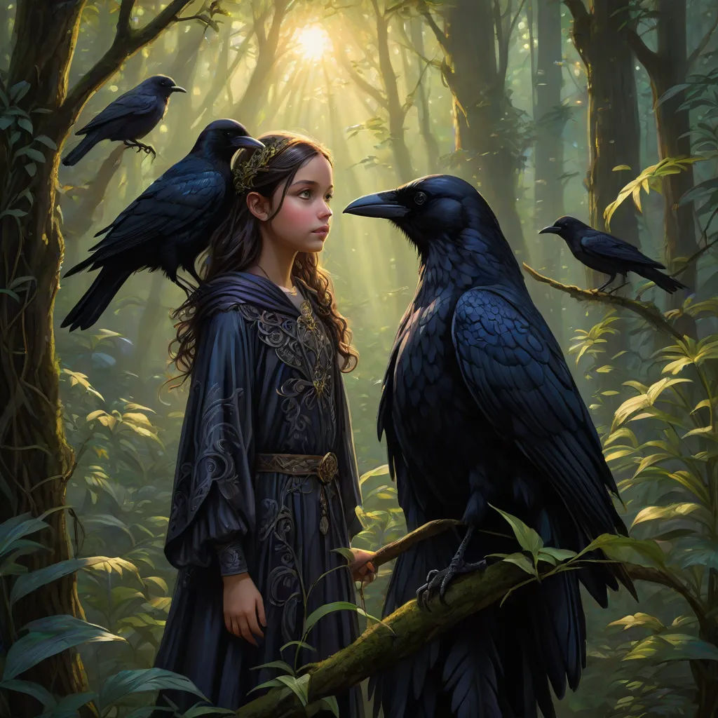 The Raven and the Little Girl | Story.com