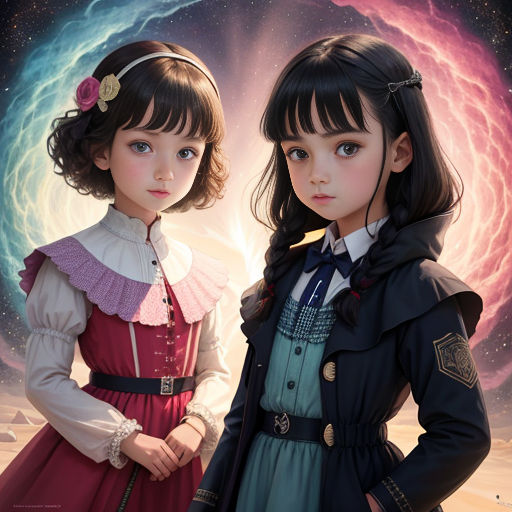 Anime Girl Identical Twins