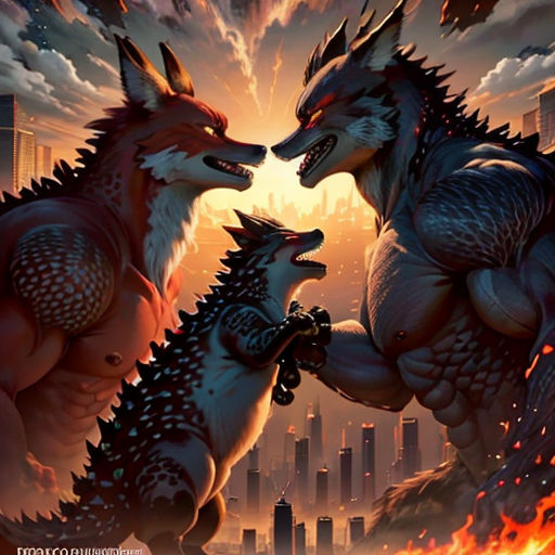 Godzilla vs Giant Furry Fox | Story.com