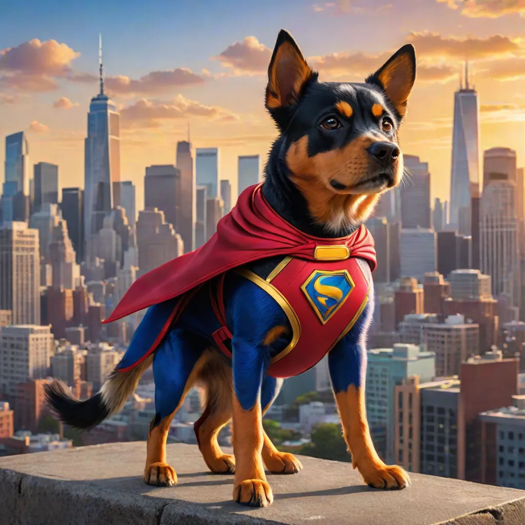 Adventures of supergirl Emily and pet Max | Story.com