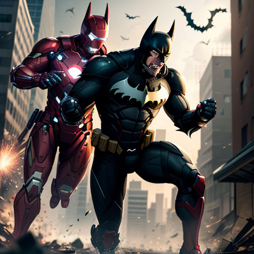 Batman And Ironman Fusion