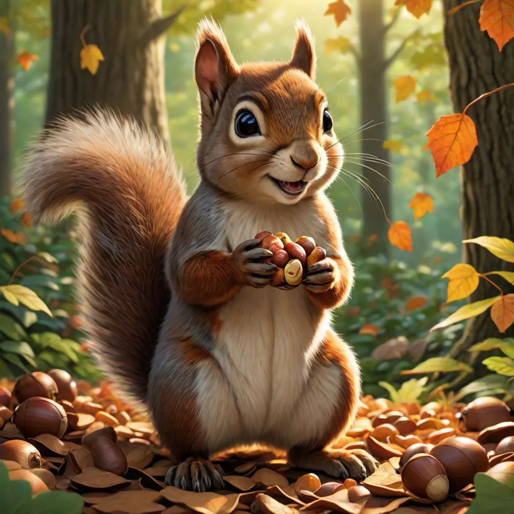 Sammy the Squirrel Saves His Acorns | Story.com
