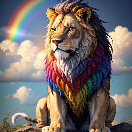 The Lion and the Magic Colored Colors | Story.com