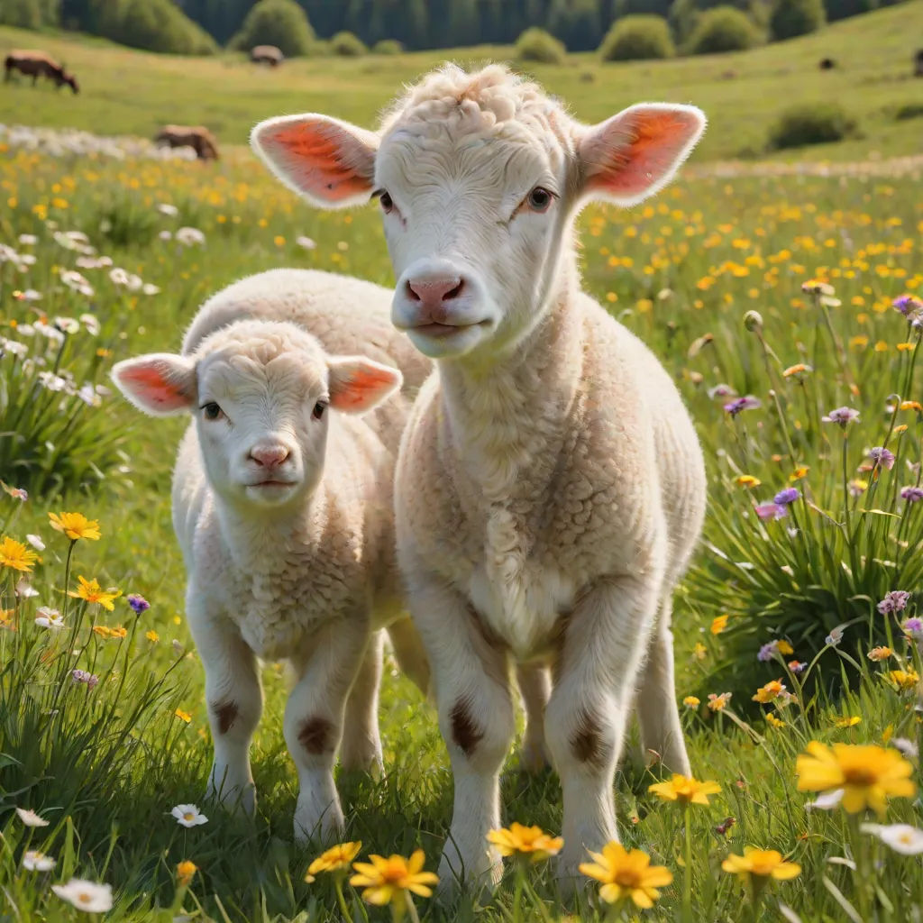 The Adventure of Belle the Calf and Wool the Lamb | Story.com