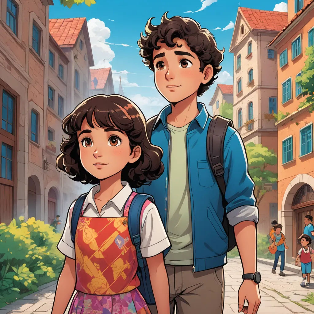El Viaje de Ana y Pablo: Un Tesoro hacia la escuela. | Story.com