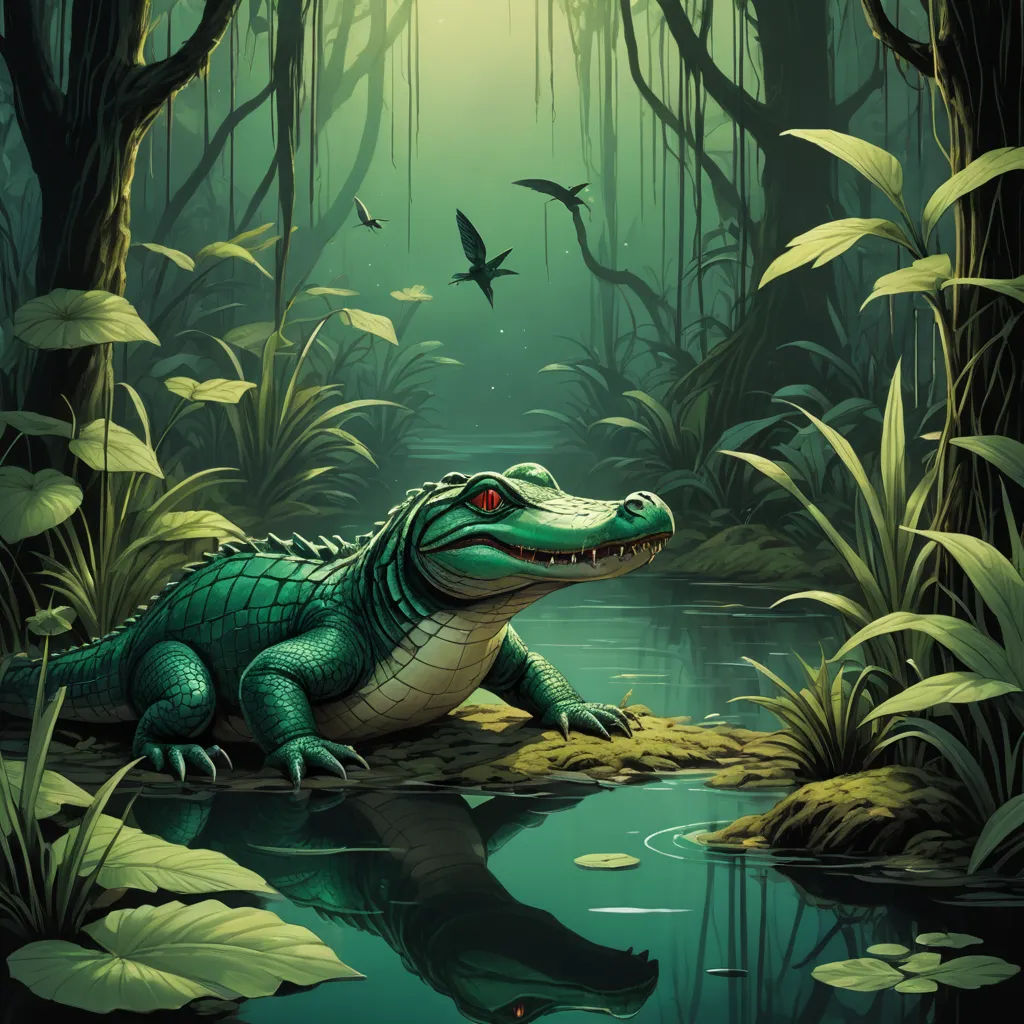 The Sad Disney-Style Alligator in the Swamp | Story.com