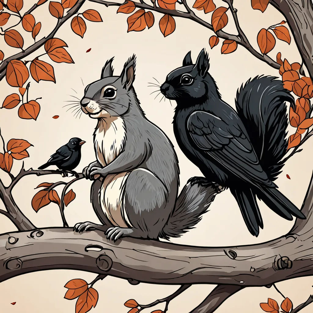 The Squirrel and the Crow | Story.com