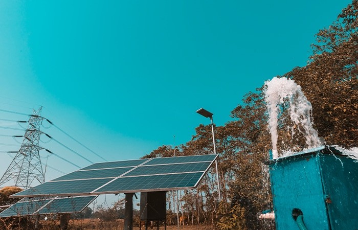 Installation of 7.5HP Sprinkler based Solar Water Pumping System ...