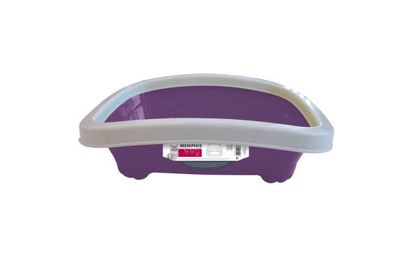 Buy M Pets Memphis Litter Tray for Cats (Purple & White) online at ...