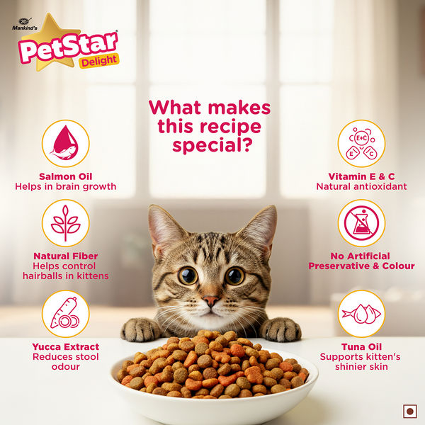 Mankind PetStar Ocean Fish Kitten Cat Dry Food | Supertails