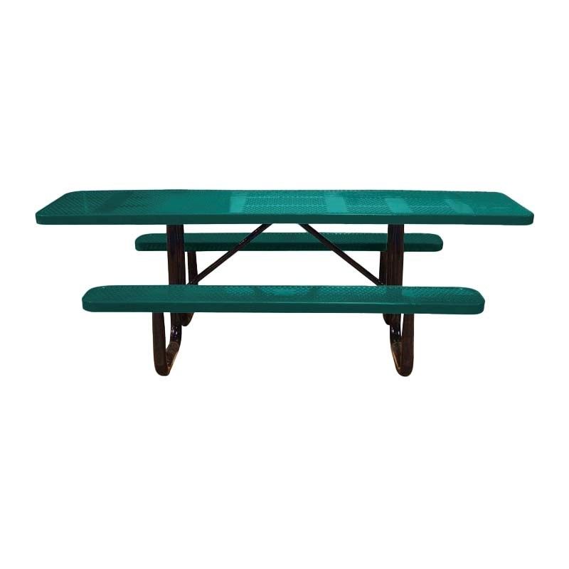 Dual Access ADA Perforated Rectangular Thermoplastic Picnic Table ...