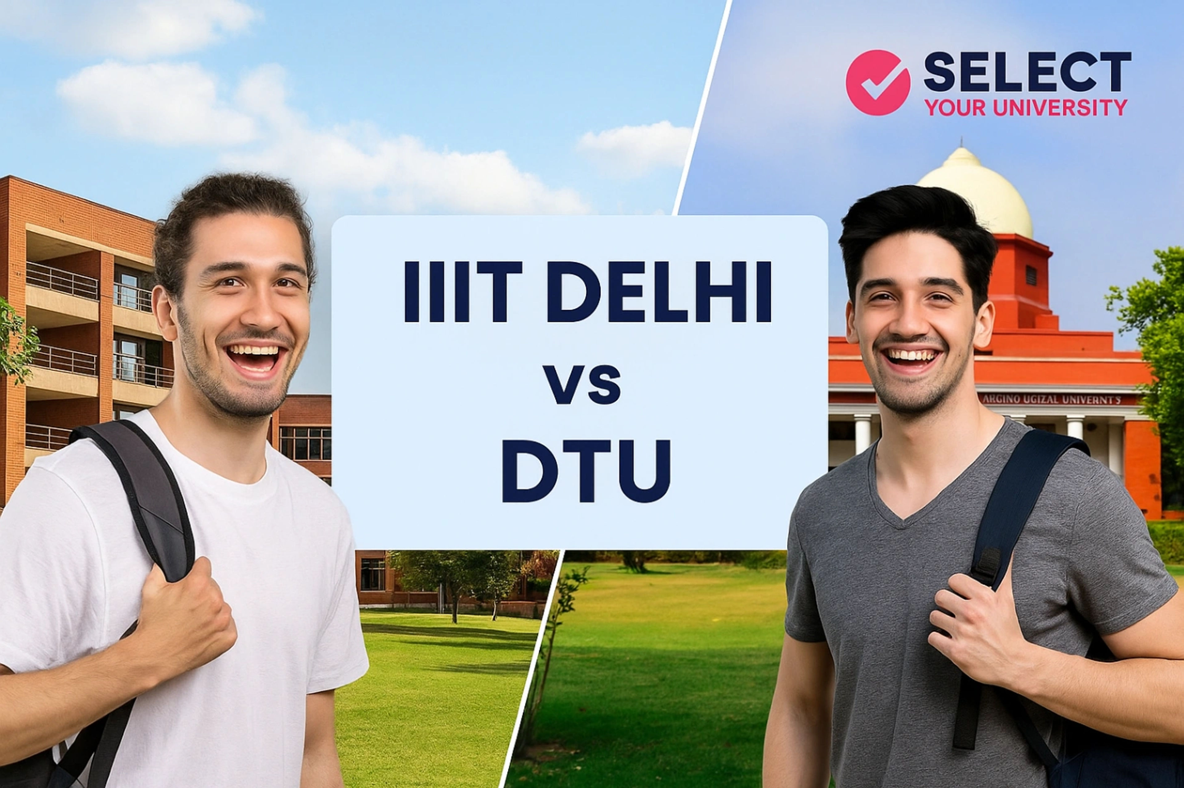 Compare IIIT Delhi vs DTU: Fees, Courses, Ranking & Campus