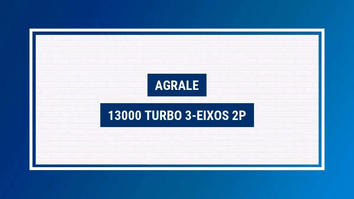 Tabela fipe 13000 turbo 3-eixos 2p veja versões agrale 13000 fipe
