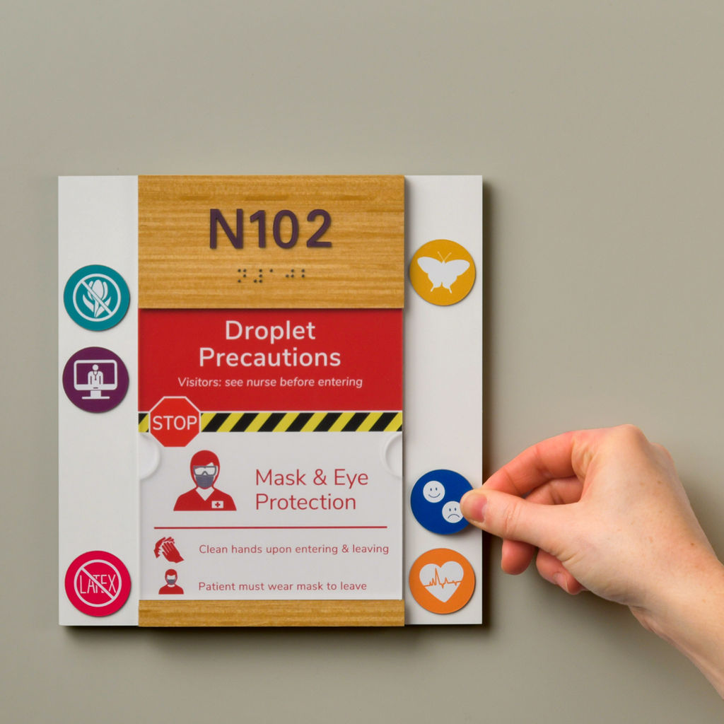 Patient Room Signage for Healthcare Spaces | Attend | Takeform