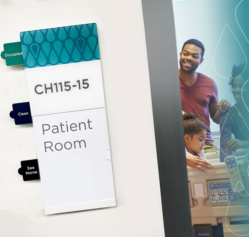 Patient Room Signage for Healthcare Spaces | Attend | Takeform