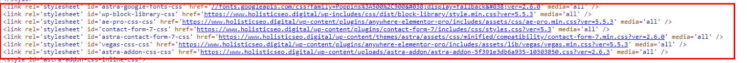 Load Css Asynchronously And Remove Render Blocking Css Holistic Seo
