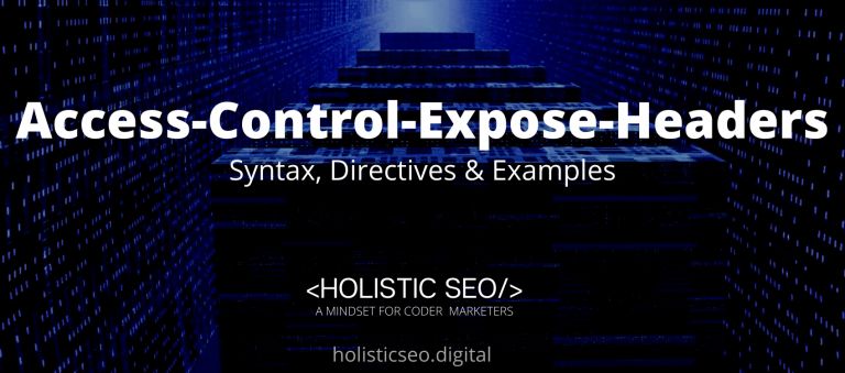 Access-Control-Expose-Headers: Syntax, Directive, Examples - Holistic SEO Access-Control-Expose-Headers: Syntax, Directive, Examples - Holistic SEO
