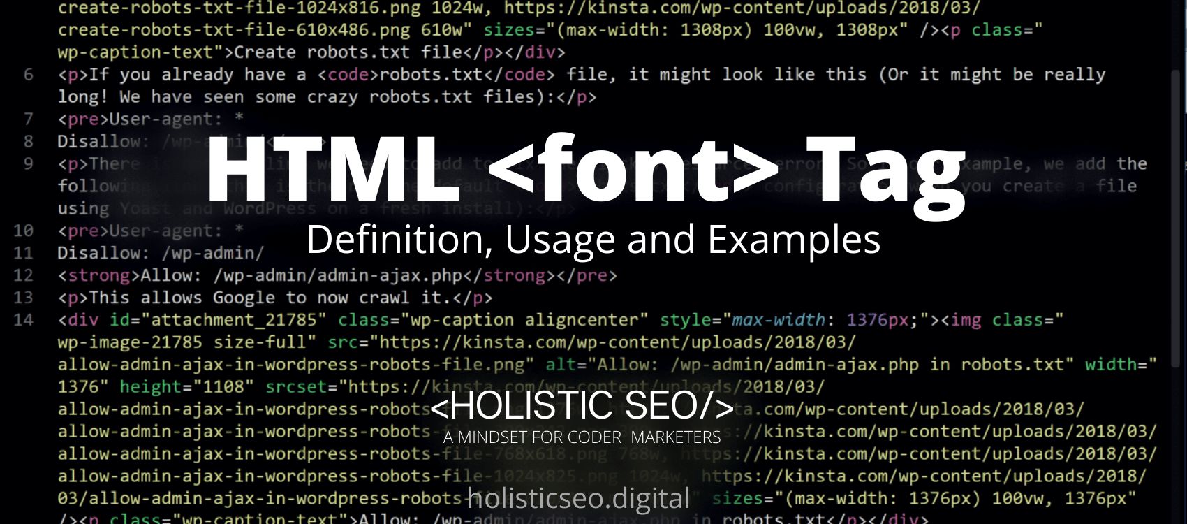 HTML Tag Definition Usage And Examples Holistic SEO