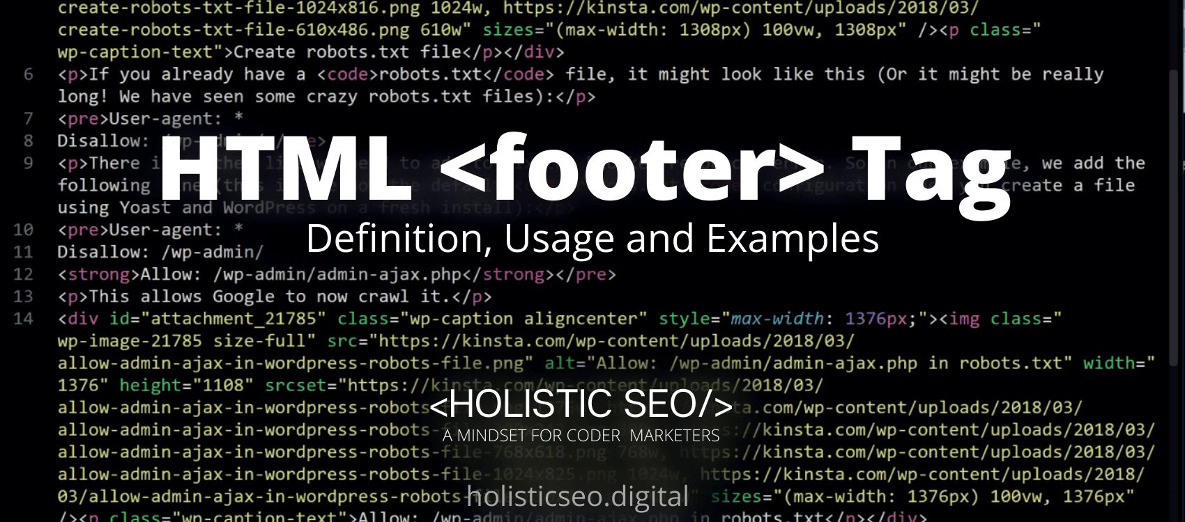 HTML Tag Definition Usage And Examples Holistic SEO