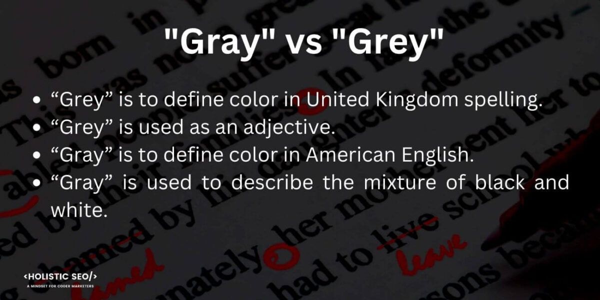 Grey vs Gray: Difference between Them and How to correctly use them ...