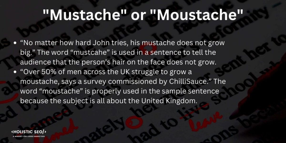 Mustache or Moustache: Which one is Correct? - Holistic SEO